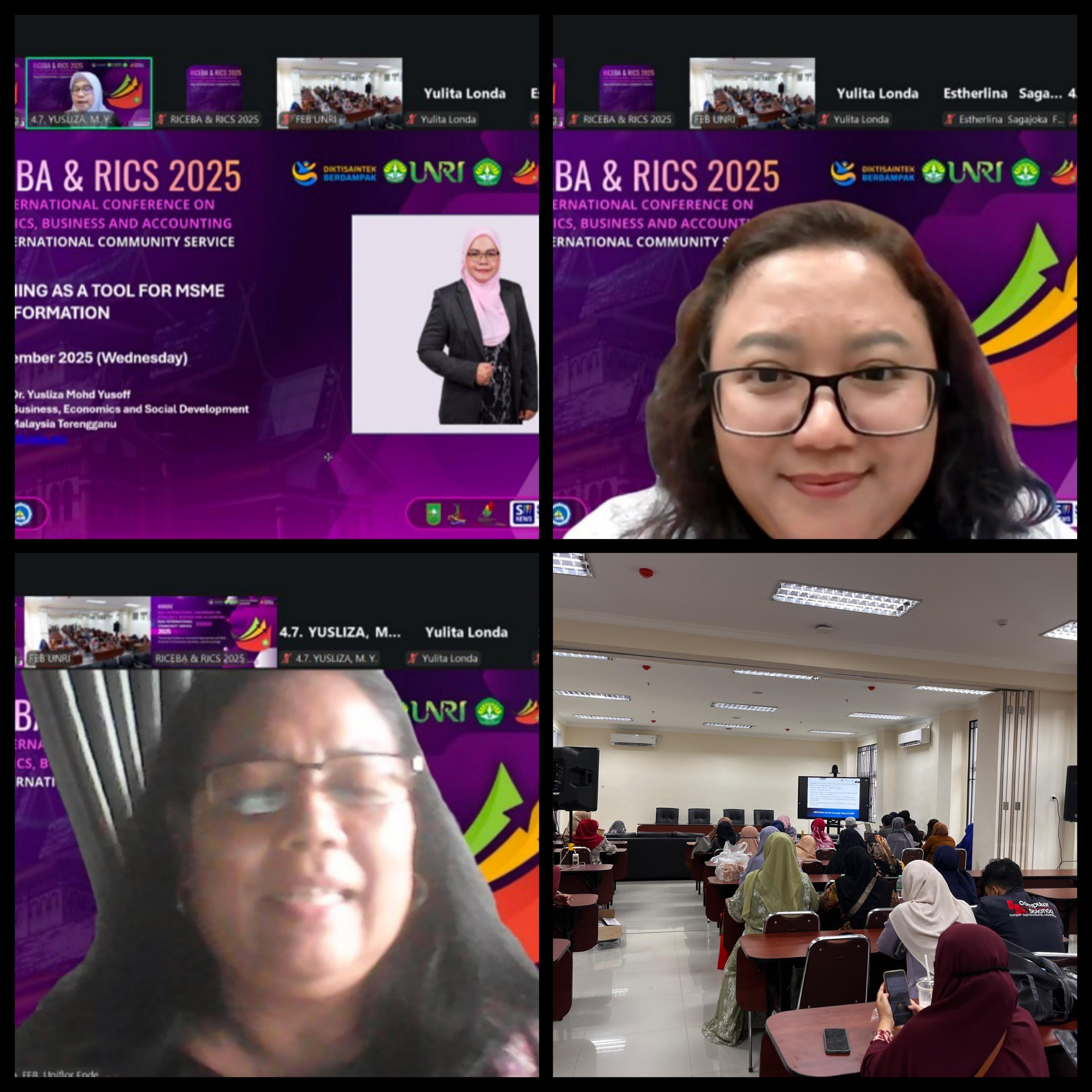 Konferensi Internasional RICEBA & RICS 2025 FEB Unri Sukses Digelar ...